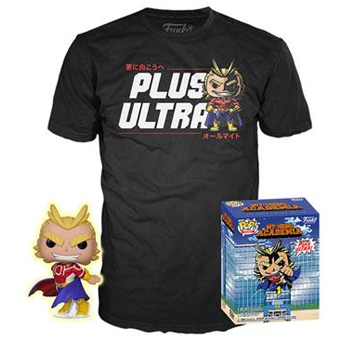 Pack Camiseta + Funko All Might L | Bettoy Coleccionistas