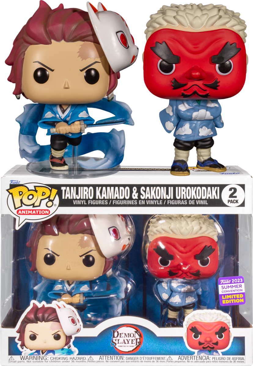 Pack Funko Pop Animación Tanjiro Kamado & Sakonji Urokodaki | Bettoy